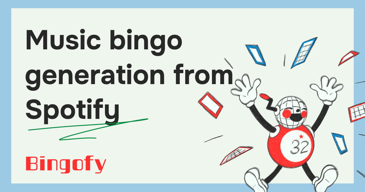 Music Bingo Card Generator from Spotify | Bingofy